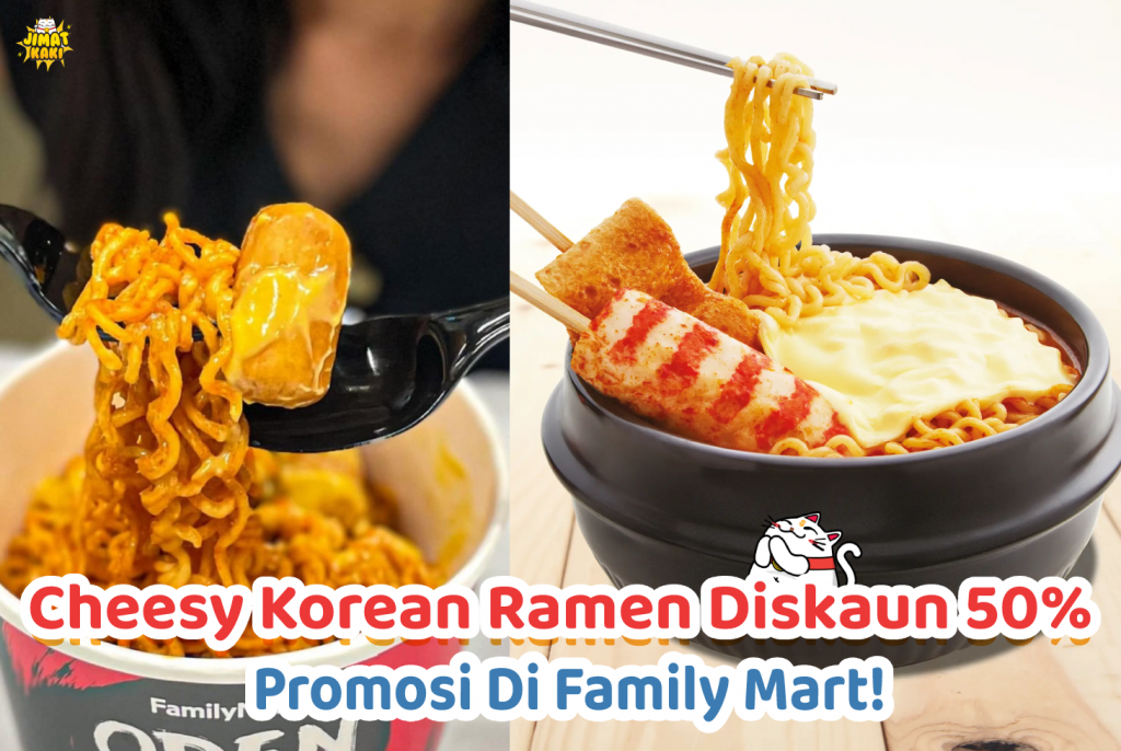 Cheesy Ramen Korea Family Mart Diskaun 50%!
