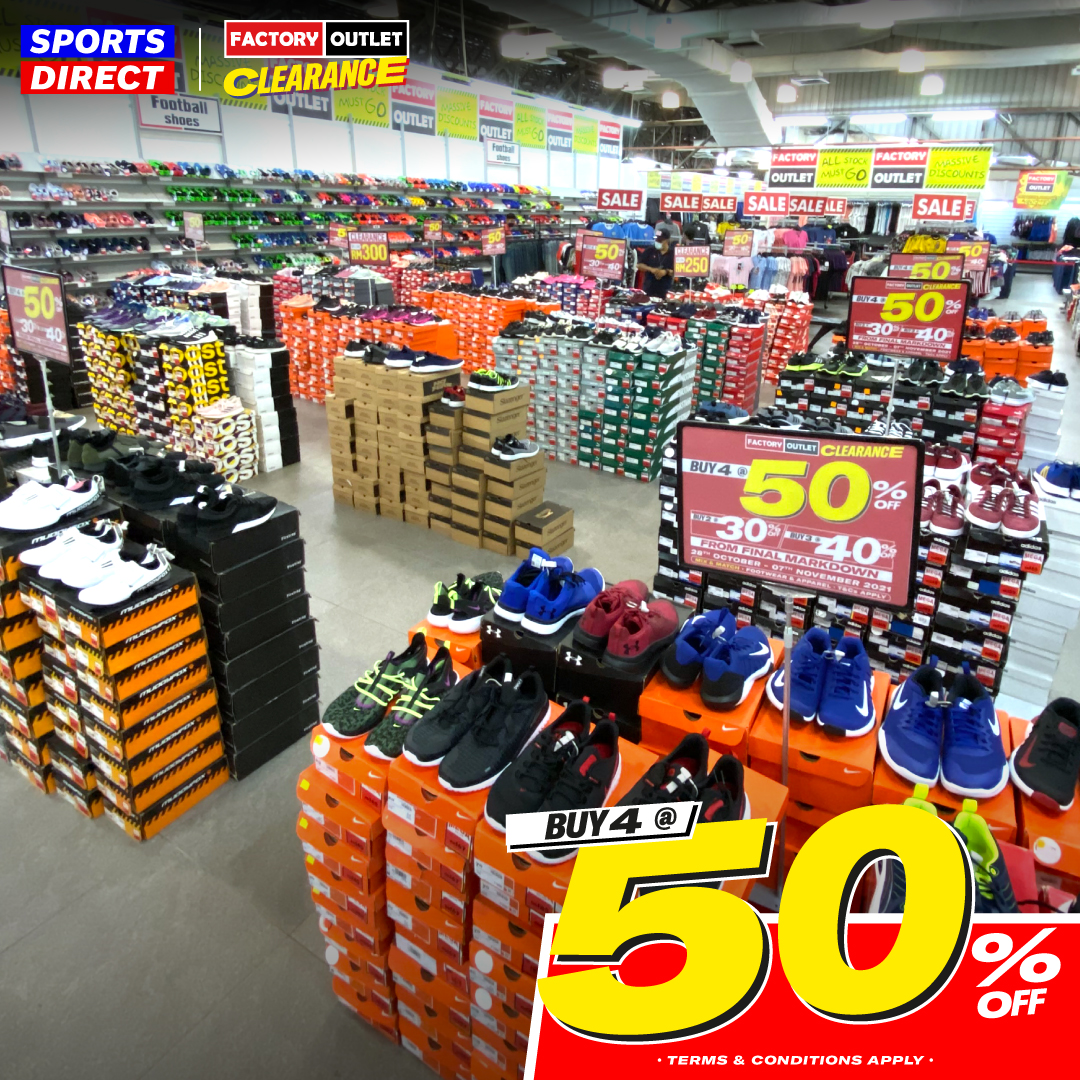 Sports Direct Factory Outlet Subang Jaya buat jualan gudang GILA-GILA ...