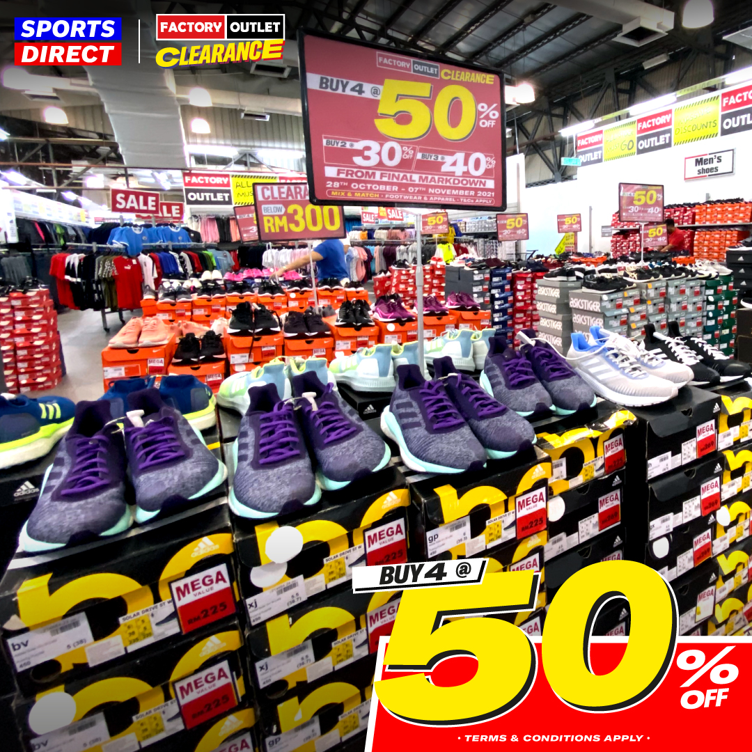 Sports Direct Factory Outlet Subang Jaya buat jualan gudang GILA-GILA ...